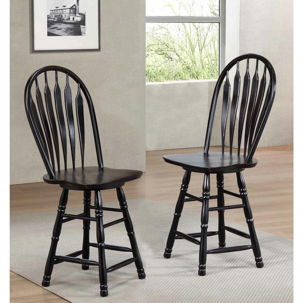 AndMakers Black Cherry Selections 50 in. Distressed Antique Black with ...