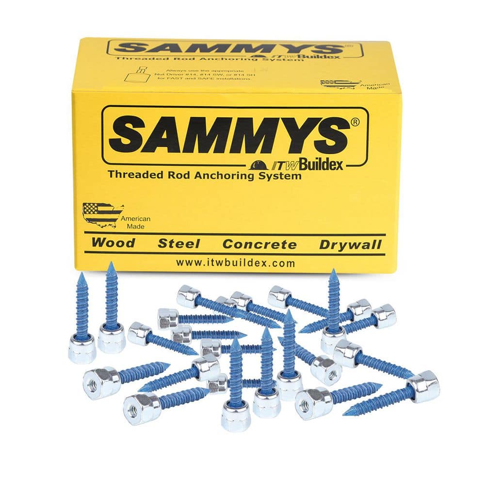 PLUMBFLEX 5/16 in. x 1-3/4 in. Vertical Rod Anchor Super Screw with 1/4 ...