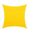COLOURTREE 9.5 ft. x 9.5 ft. 220 GSM Waterproof Yellow Square Sun Shade ...