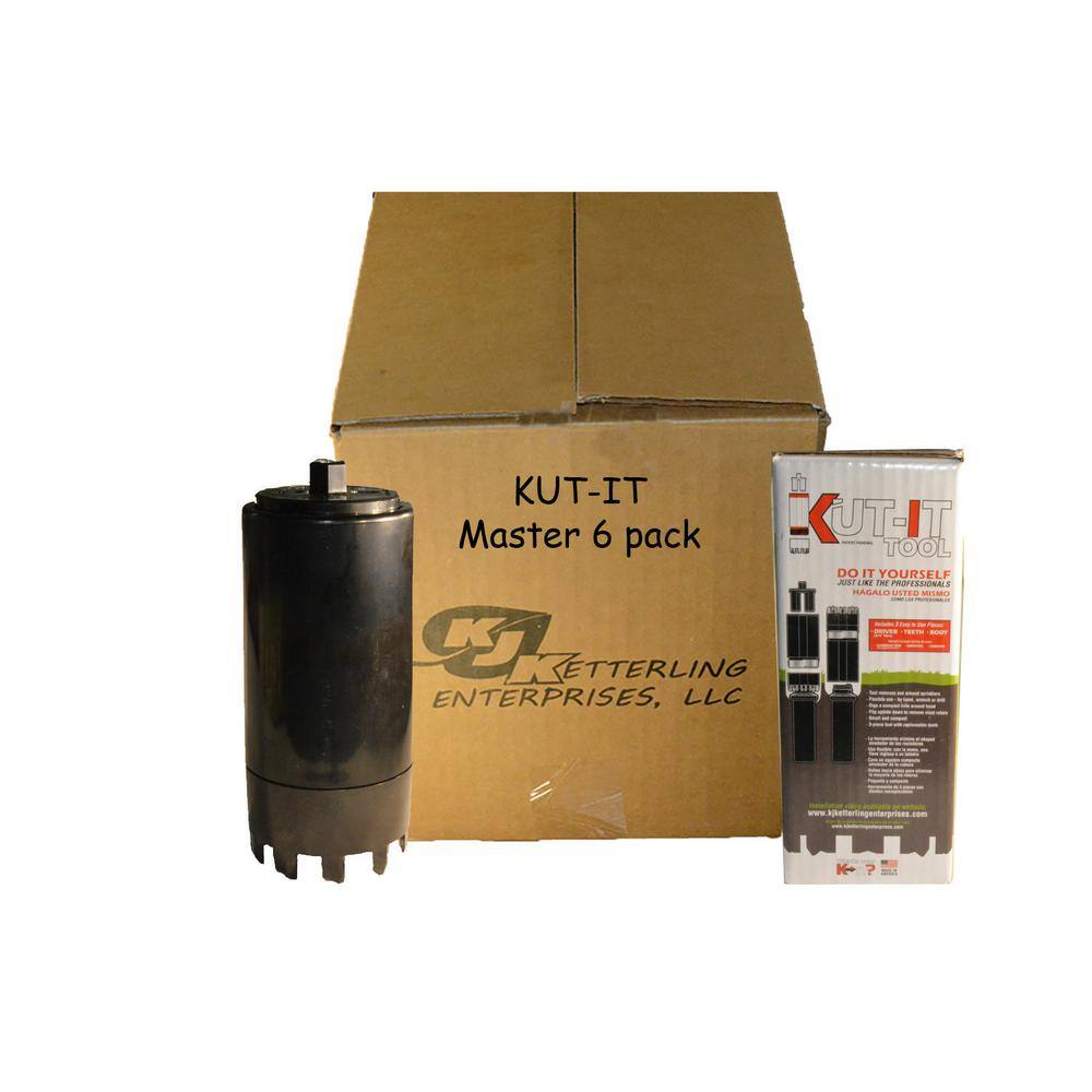 K IT KUT-IT 3 Part Pop-Up/Rotor Sprinkler Tool- Multi Use - Clear Sod ...