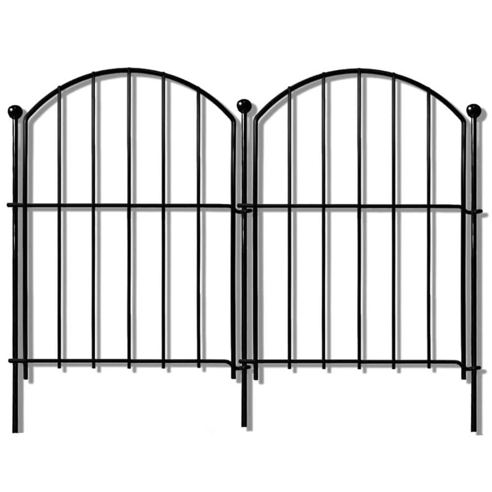 ATENGNES 17 in. Decorative Landscape Garden Fence Border Rustproof ...
