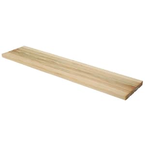 Outdoor Select 2 in. x 12 in. x 48 in. Pressure-Treated Bullnose Tread ...