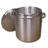 King Kooker 100 qt. Aluminum Stock Pot in Silver with Lid KK100 - The ...