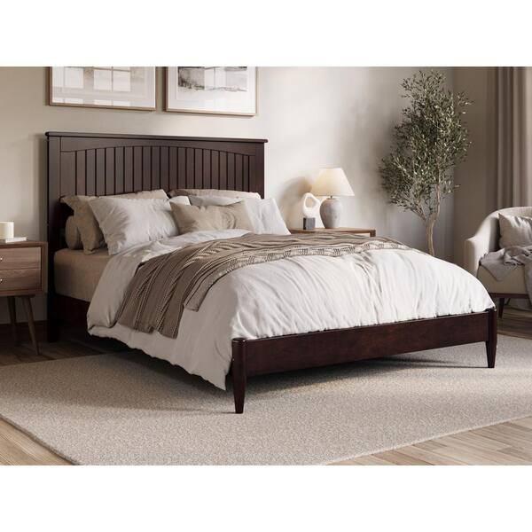 AFI Naples Espresso Black Solid Wood Frame Queen Low Profile Platform Bed AR8278041 - The Home Depot