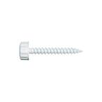 Nylo-Tec #10 x 1 in. Nylon White Bi-Hex Head Sheet Metal Screw (100 per ...
