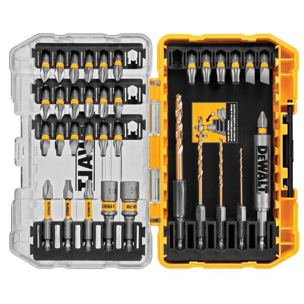 DEWALT Maxfit Ultra 1/4 in. Hex Steel Screwdriving Bit Set (35-Piece ...