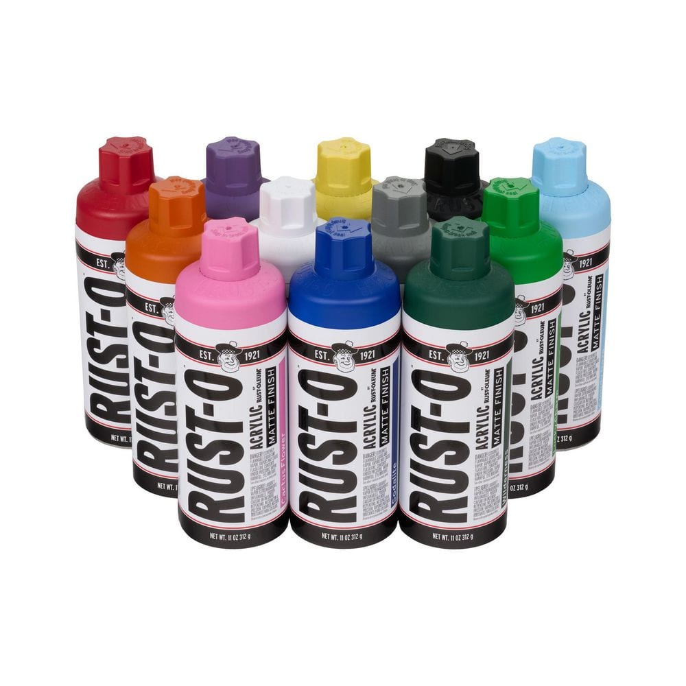 Reviews for Rust-O 11 oz. Matte Multi Pack Spray Paint (Case of 12 ...