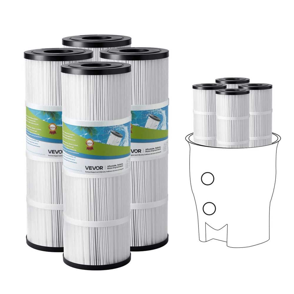 VEVOR Pool Filter Cartridge, 4x 80 Sq. Ft., Spa Hot Tub Filter ...