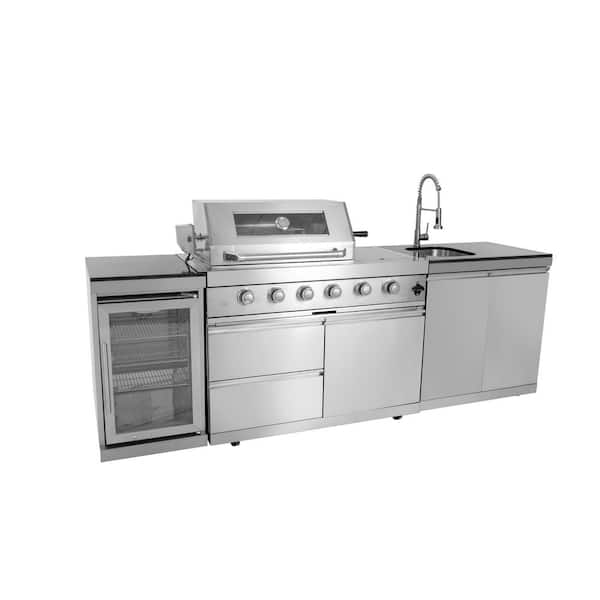 Have a question about 4-Burner Propane Natural Gas Grill Island Outdoor ...