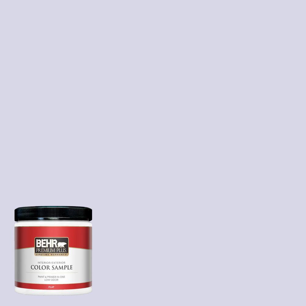 BEHR PREMIUM PLUS 8 oz. #630A-2 February Frost Flat Interior/Exterior ...