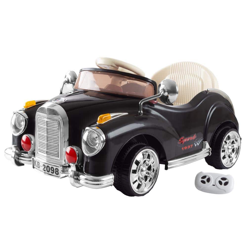 Lil Rider Battery Powered Ride on Toy Classic Car Coupe in Black W410038