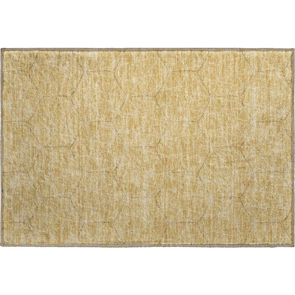 Addison Rugs Mayfield Premium Machine Washable Abstract AMF987 Gold 2 ...