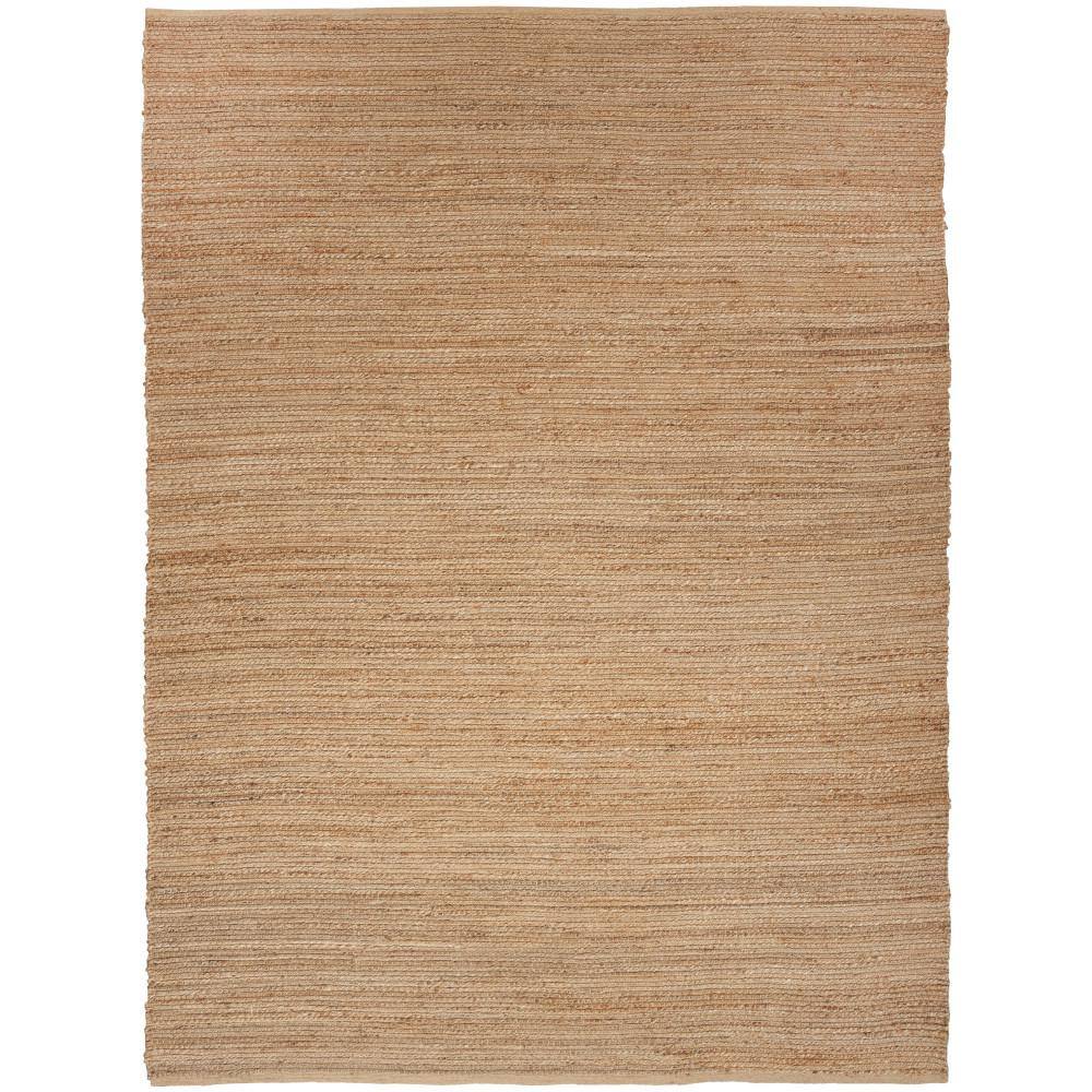 Nourison Natural Jute Natural 7 ft. x 10 ft. All-Over Design ...