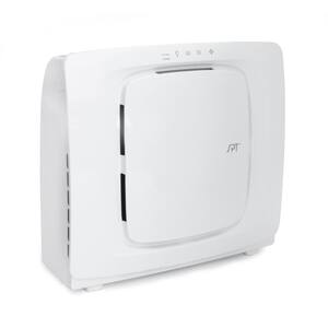 Vissani HEPA 3-Stage Air Purifier for Small Room (200 sq. ft.) in White ...