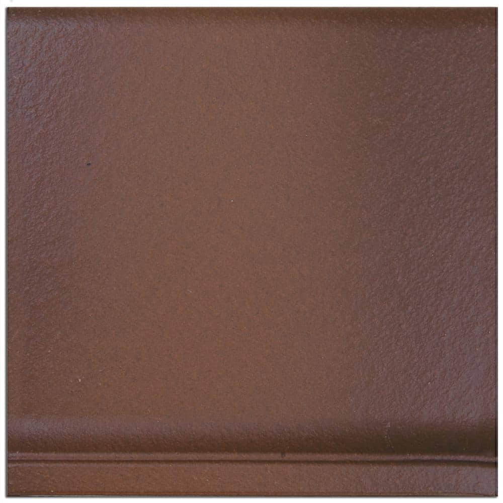 Merola Tile Quarry Cove Base Flame Red II 5-7/8 in. x 5-7/8 in. Matte ...