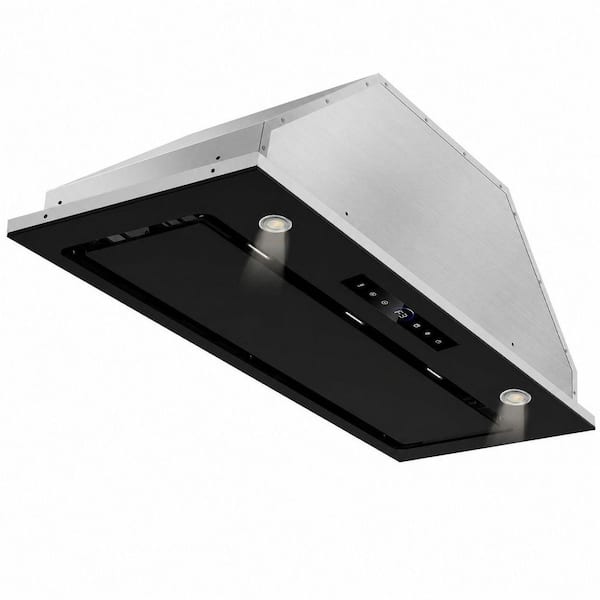 Streamline 28 in. 350 CFM Buccheri Ducted Insert Range Hood in Brushed ...