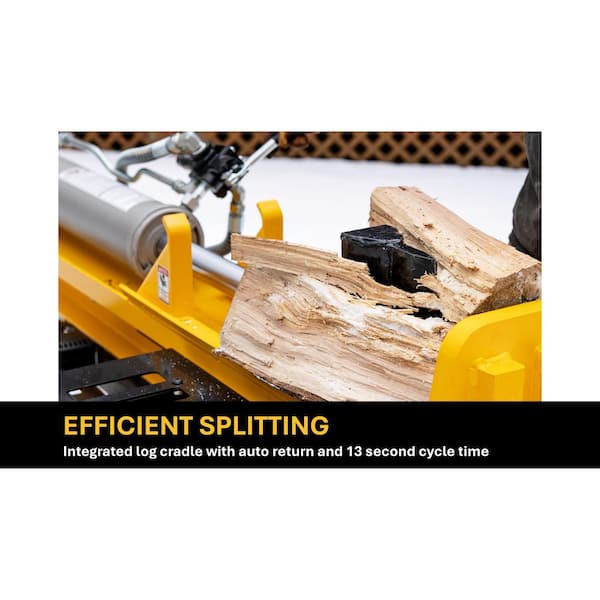 DEWALT 28 Ton 196cc 6.5HP Kohler Engine Horizontal/Vertical Full Beam ...