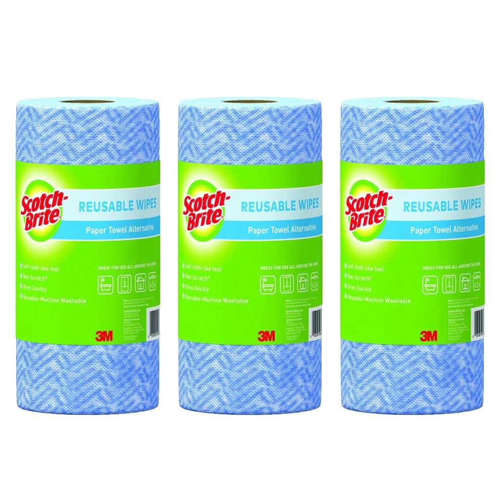 Scotch-Brite Blue Multi-Use Reusable Cloth Wipes (40 Perforated Cloths ...