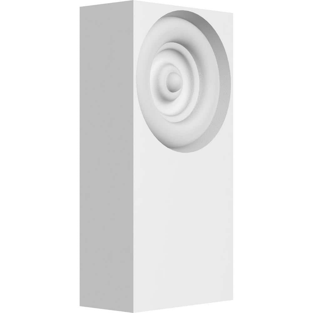 Ekena Millwork 1 in. x 2 in. x 4 in. PVC Standard Foster Bullseye ...