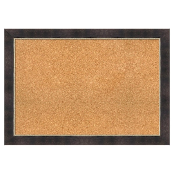Amanti Art Odin Antique Bronze 41 in. x 29 in. Wood Framed Natural Cork ...