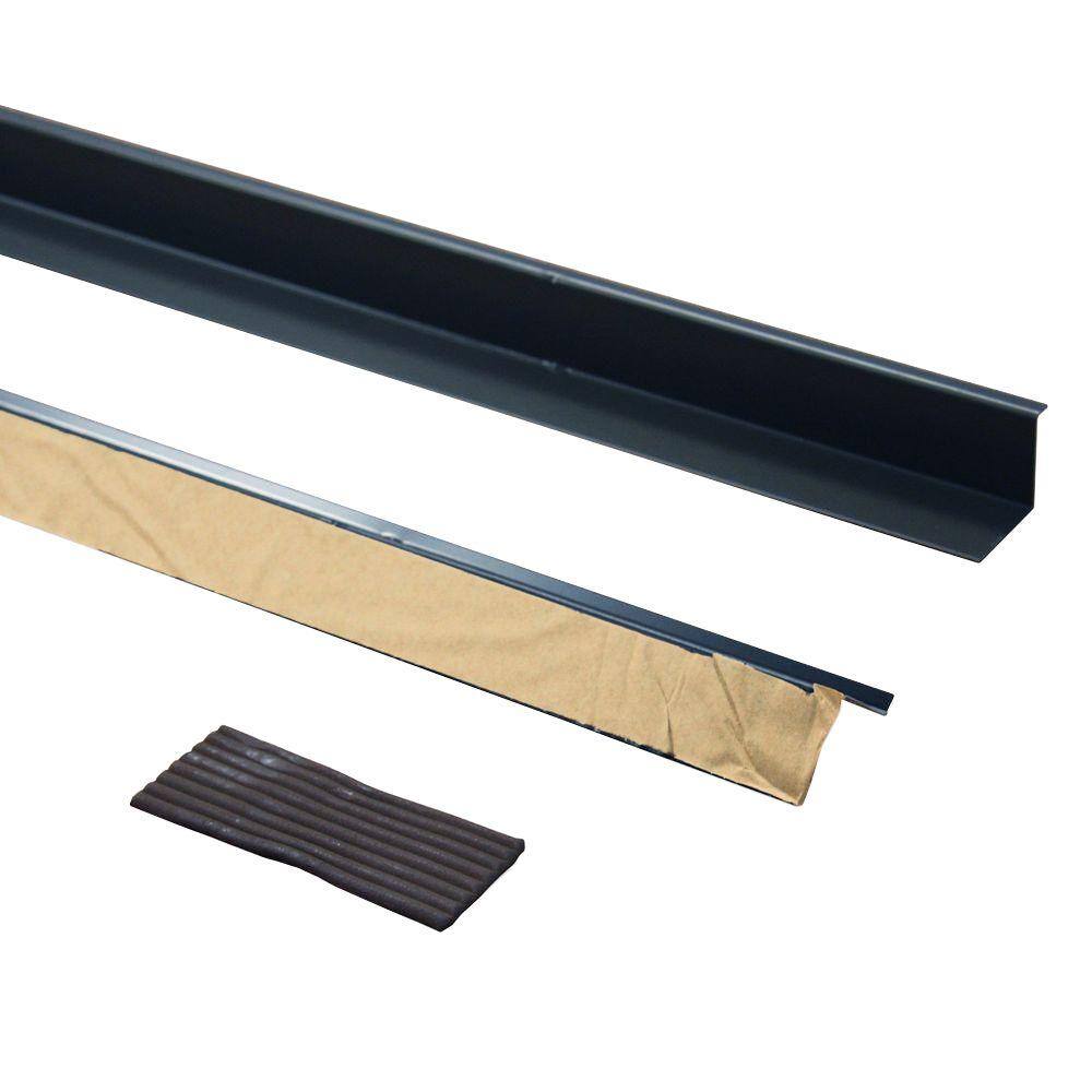 Rainhandler 36 in. Brown Aluminum Doorbrella and Putty Seal (2-Pieces ...