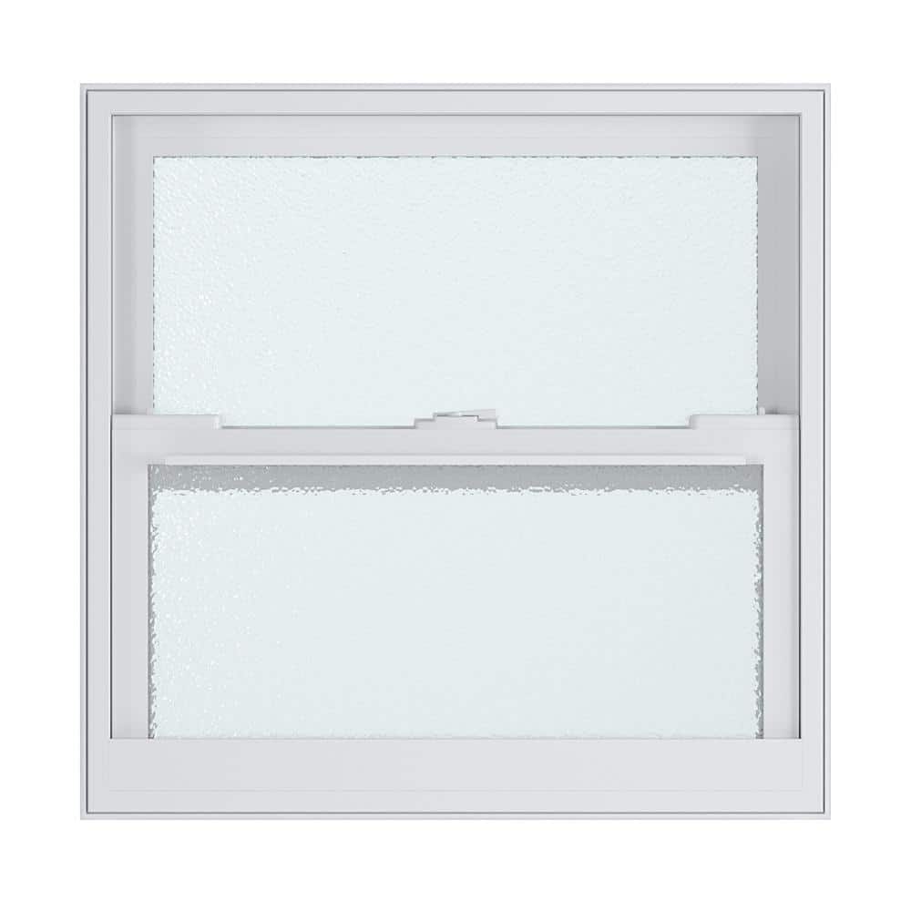American Craftsman 25.375 in. x 24.875 in. 70 Series White Single Hung ...