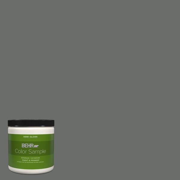 BEHR PREMIUM PLUS 8 oz. #PPU25-03 Shadows Semi-Gloss Interior/Exterior ...