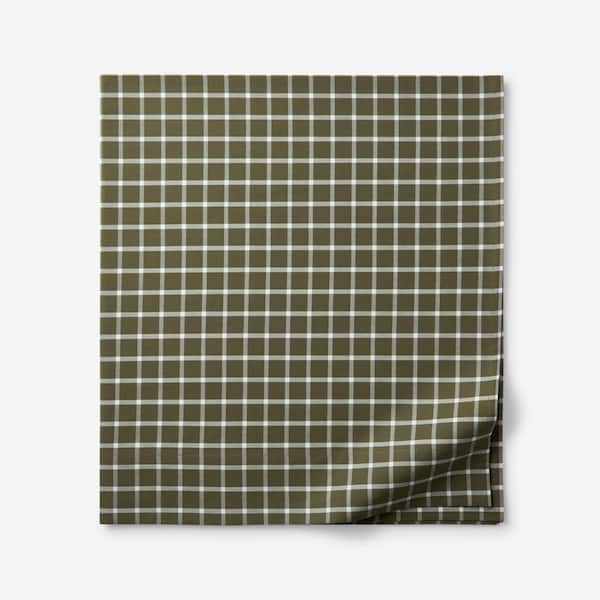 The Company Store Company Cotton Yarn-Dyed Windowpane Green Cotton ...