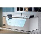 Universal Tubs Sunstone 5.7 ft. Whirlpool Tub in White HD3468SW - The ...