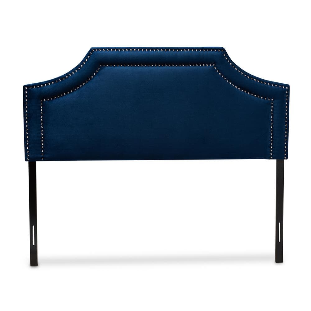 Baxton Studio Avignon Royal Blue Queen Headboard 155-9329-HD - The Home ...