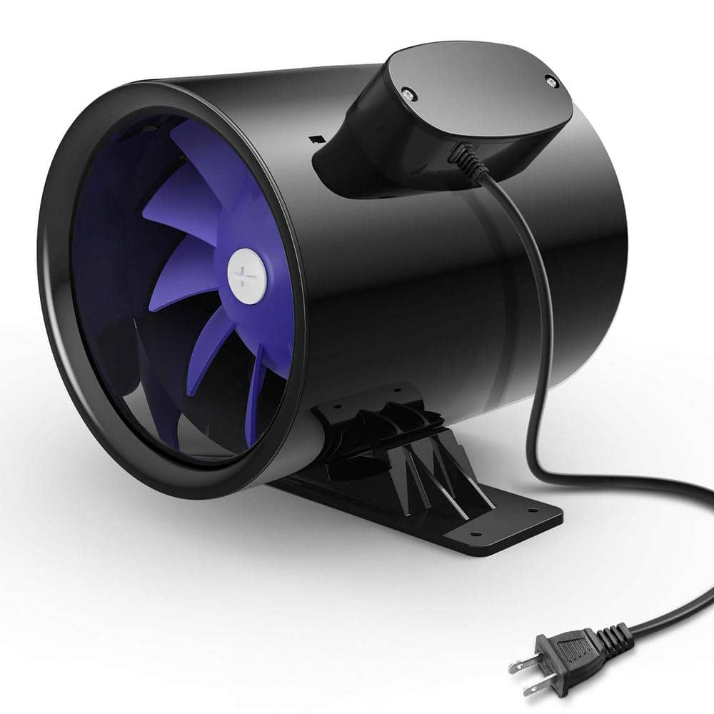iPower 4 in. 95 CFM Ventilation Booster Fan with Grounded Power Cord ...