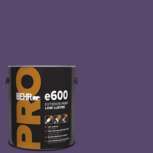 BEHR PRO 1 gal. #P570-7 Proper Purple Low Luster Exterior Paint PR62301 ...