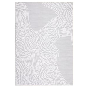 Garvee Black/ White 5*7ft Modern Abstract Carpet Washable Rug Living ...