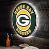 Evergreen Green Bay Packers Round 23 in. Plug-in LED Lighted Sign ...