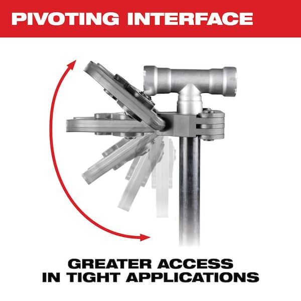 Milwaukee 1/2 in. - 2 in. IPS-P Pivoting Press Ring Kit for M18 FORCE ...