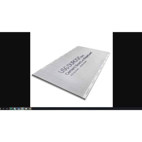 DUROCK EdgeGuard 1/2 in. x 3 ft. x 5 ft. Cement Board 17295405 - The ...