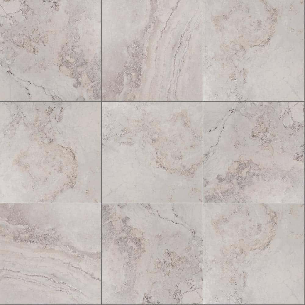 Reviews for MSI Nola Gray 12 in. x 12 in. Matte Ceramic Travertine Look ...
