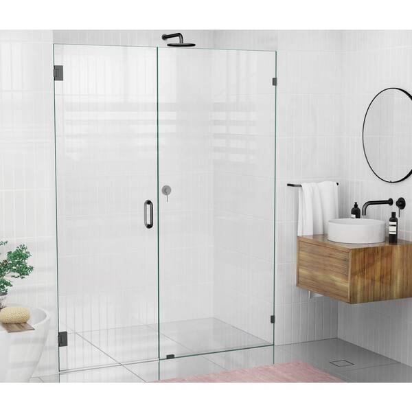Glass Warehouse Illume 59 In W X 78 In H Wall Hinged Frameless Shower