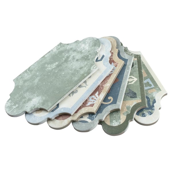 Merola Tile Corinto Provenzal Colors Mix 6-1/4 in. x 12-3/4 in ...