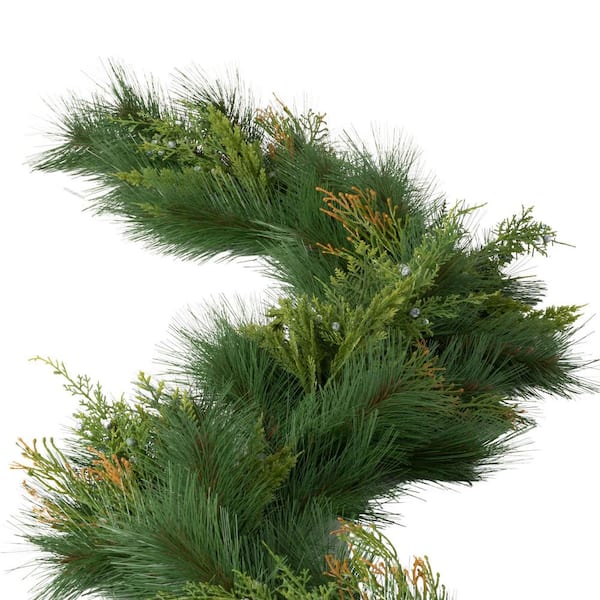 SULLIVANS 6 ft. Mixed Pine and Green Juniper Unlit Artificial Christmas ...