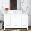 48 in. W x 22 in. D x 34 in. H Single Sink Freestanding Bath Vanity in ...