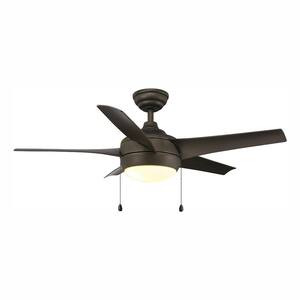 Home Decorators Collection Windward 44 in. LED Brushed Nickel Ceiling ...
