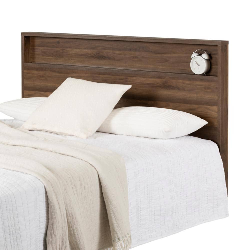 South Shore Musano Natural Walnut 62.25 in. Headboard 15695 - The Home ...