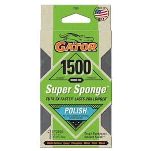 Gator Super Sponge 3 in. x 5 in. x 1 in Ultra Fine 600 Grit Sanding ...