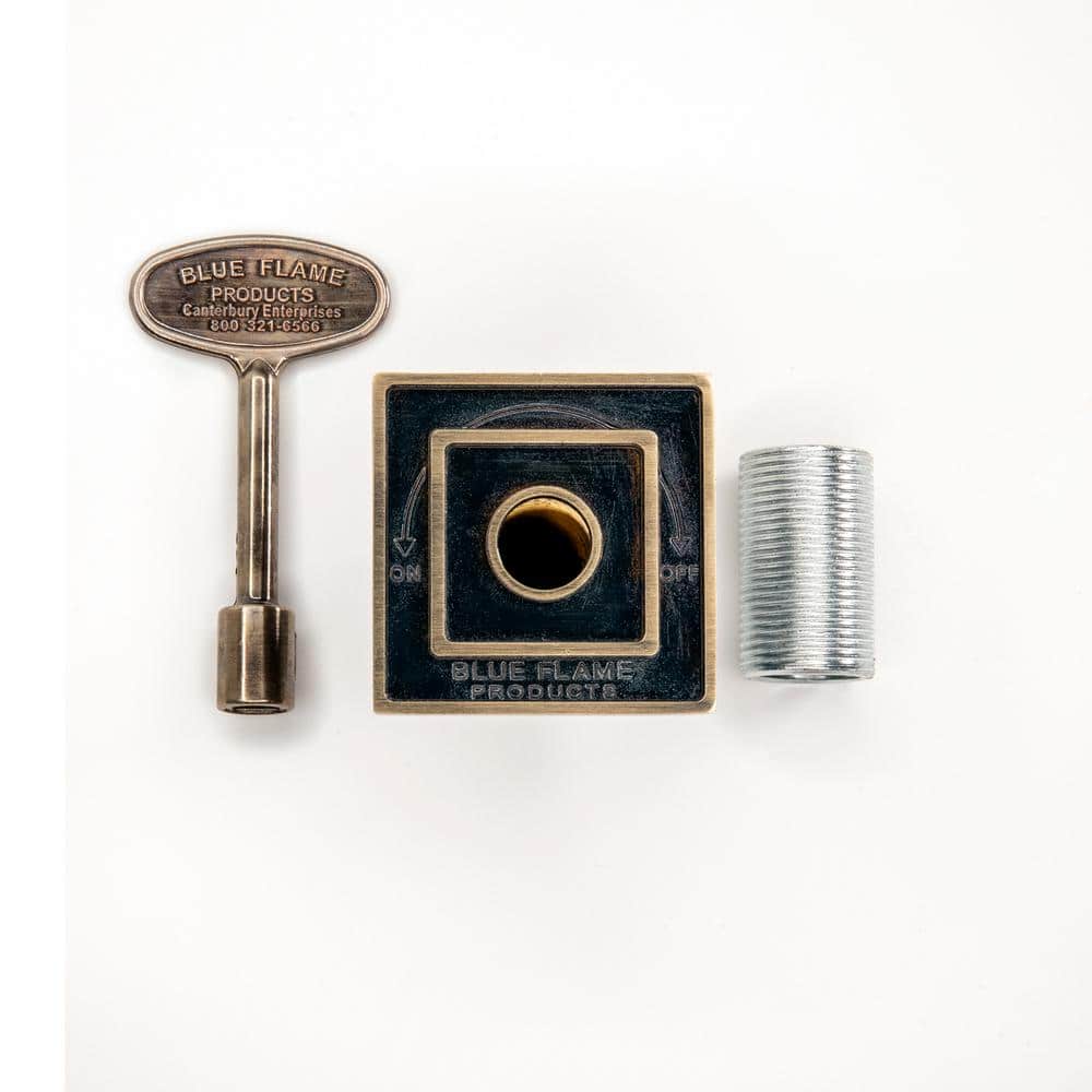 Blue Flame Universal Square Flange 1/2 in. and 3/4 in. Gas Valves with ...