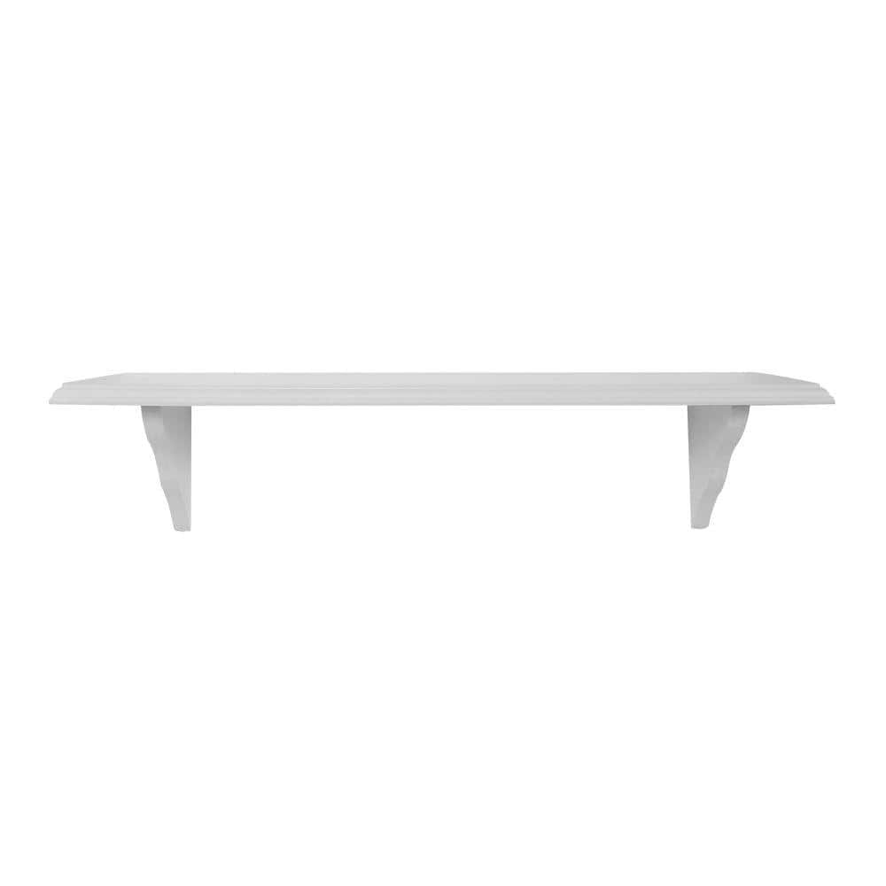 16 in. L x 5 in. W Profile White Shelf Kit 9085810 - The Home Depot
