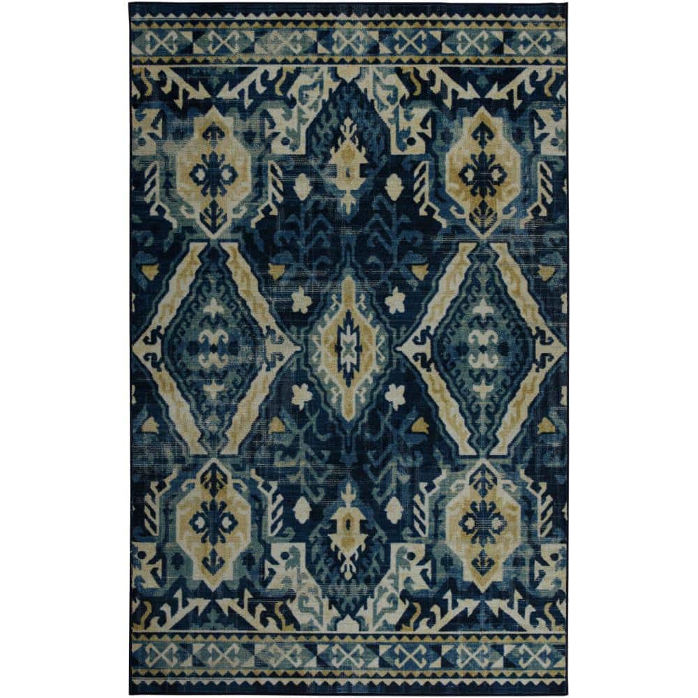 Mohawk Home Rogelio Navy 9 ft. x 12 ft. Moroccan Area Rug 160935 - The ...