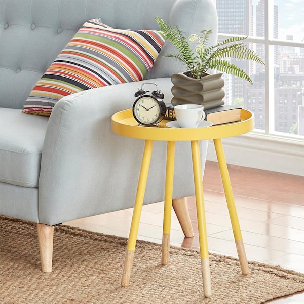 HomeSullivan Hanna Yellow Tray Side Table 40701 04Y