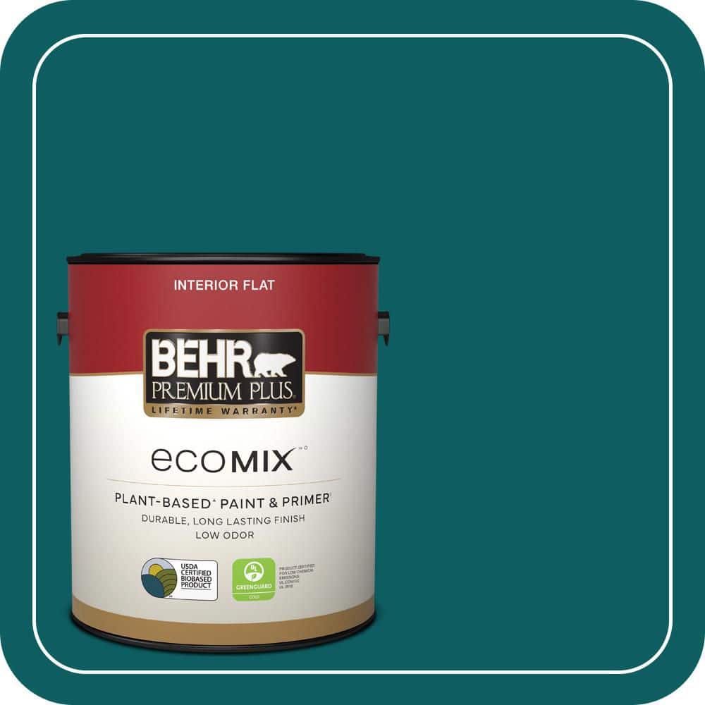 BEHR PREMIUM PLUS 1 gal. #S-H-500 Realm Flat EcoMix Plant-Based ...