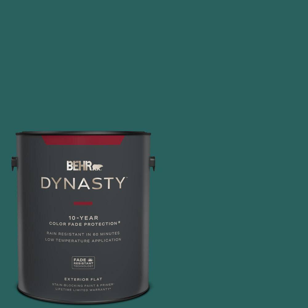 BEHR DYNASTY 1 gal. #MQ6-05 Verdant Forest Flat Exterior Stain-Blocking ...